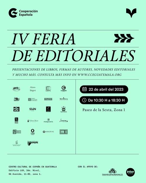 IV Feria de Editoriales en Guatemala, un evento imprescindible