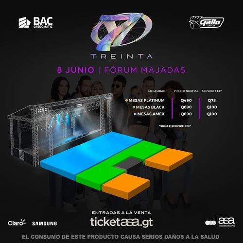 Los precios y localidades par el concierto de OV7 en Guatemala
