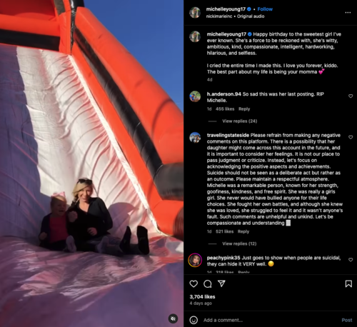 Muere influencer pocos días después del cumpleaños de su hija