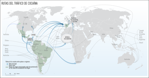 Mapas: Así circulan las drogas por el mundo