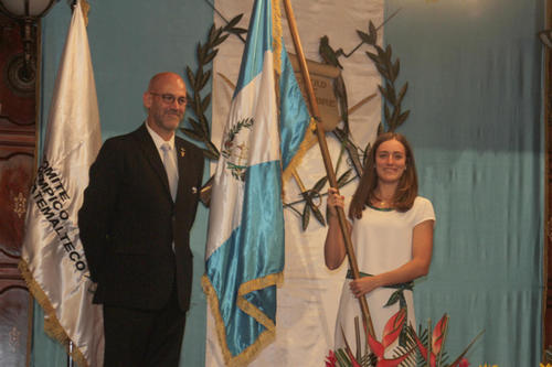 Isabel Brand, abanderada de Guatemala en los Olímpicos de la Juventud