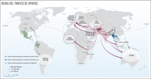 Mapas: Así circulan las drogas por el mundo