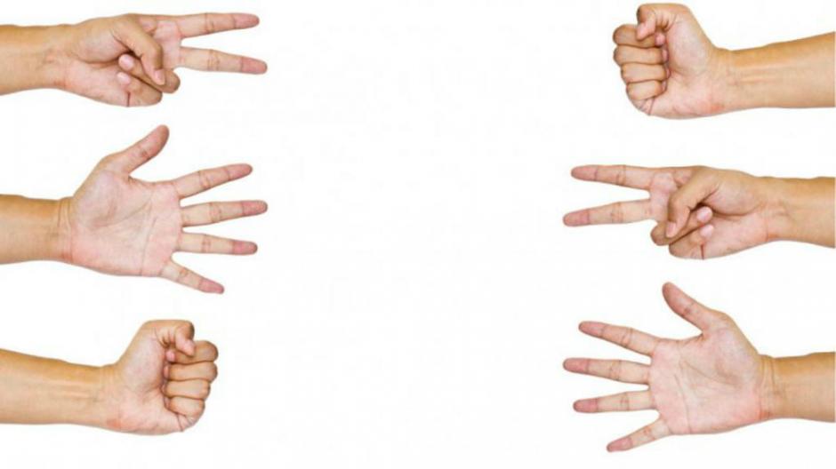 Conoce el truco para no perder en el juego: "piedra, papel o tijera"