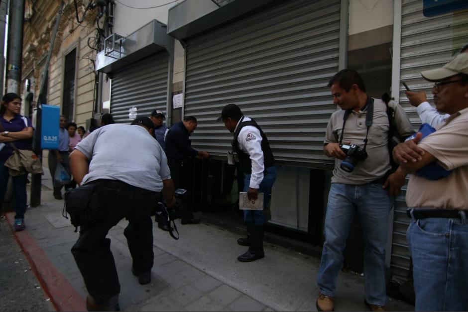 Capturan a responsable de robar un banco en la zona 1