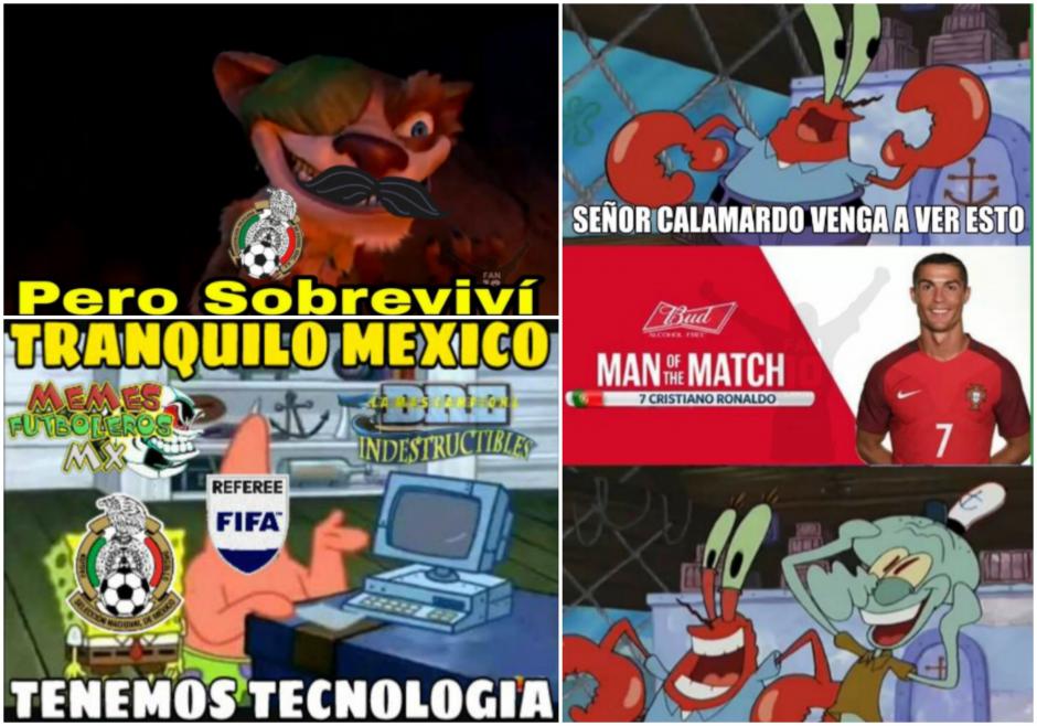 Los memes entre Portugal y México no podían faltar