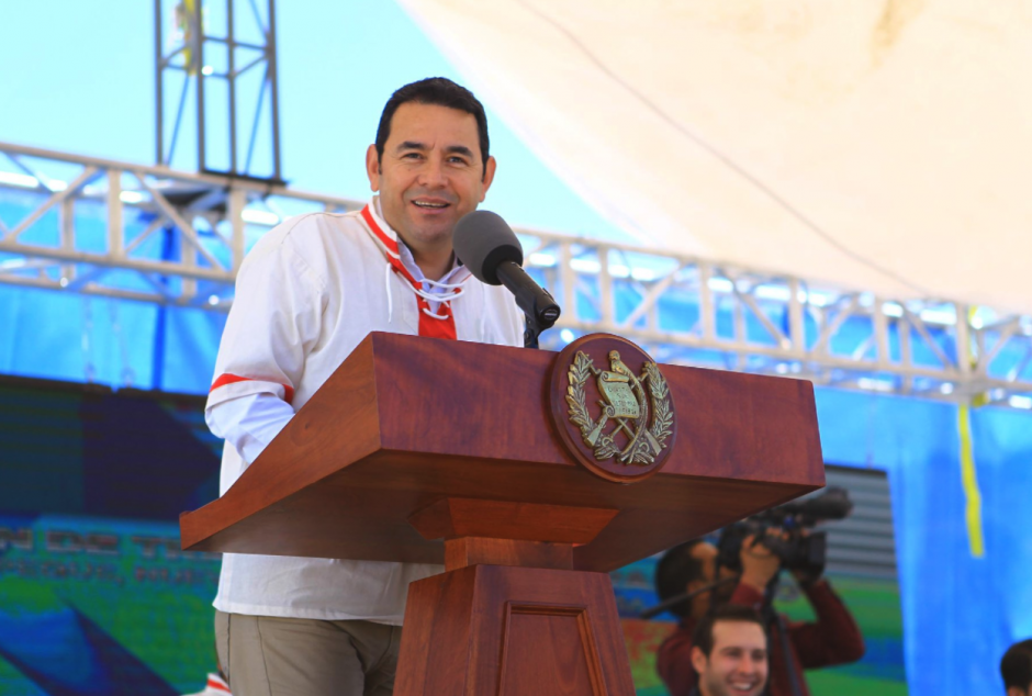 "Gracias a Dios no hay reelección", dice Jimmy Morales