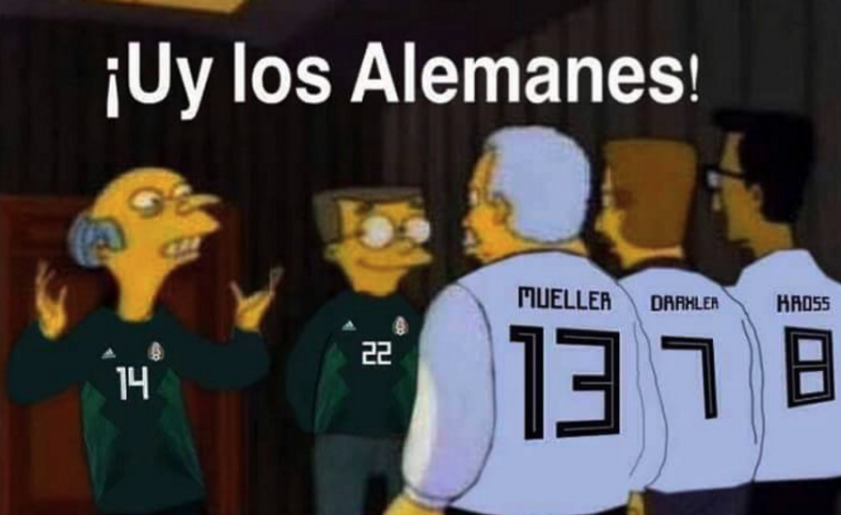 Con un gol y varios "memes" los mexicanos le ganaron a Alemania