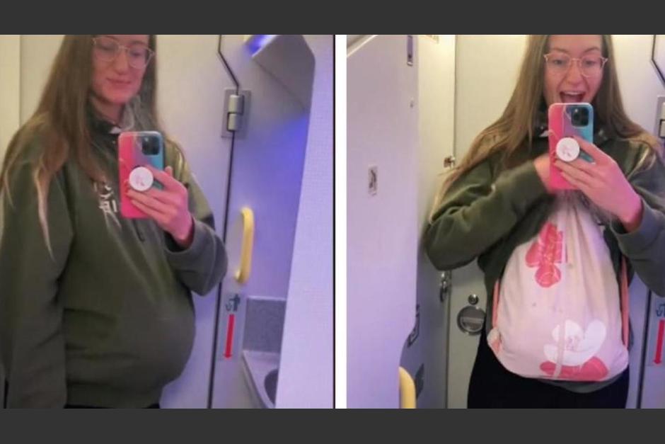 Tiktoker finge embarazo para no pagar equipaje extra