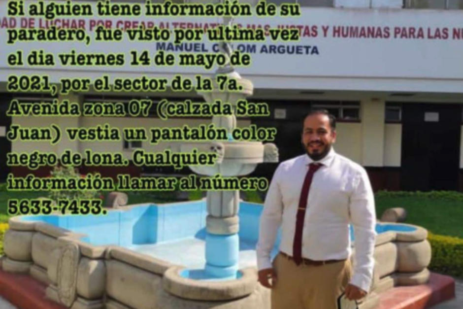 Ronald Morales, fiscal del MP desapareció al terminar comisión