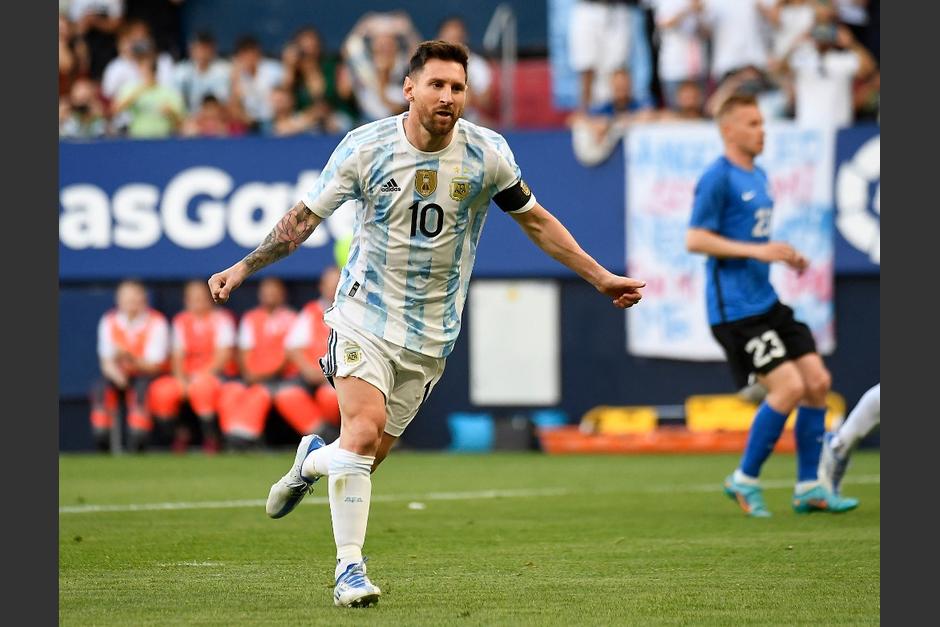 Messi anota un póker de goles con la Selección Argentina