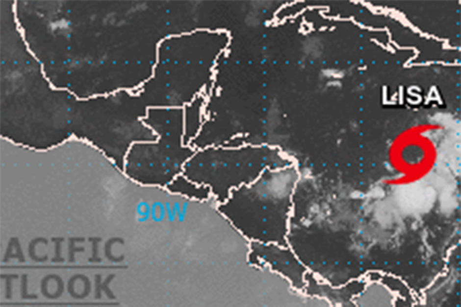 Guatemala en alerta por formación de tormenta Lisa