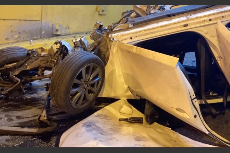 ¿Qué pasó con los tripulantes del vehículo destruido en zona 10?