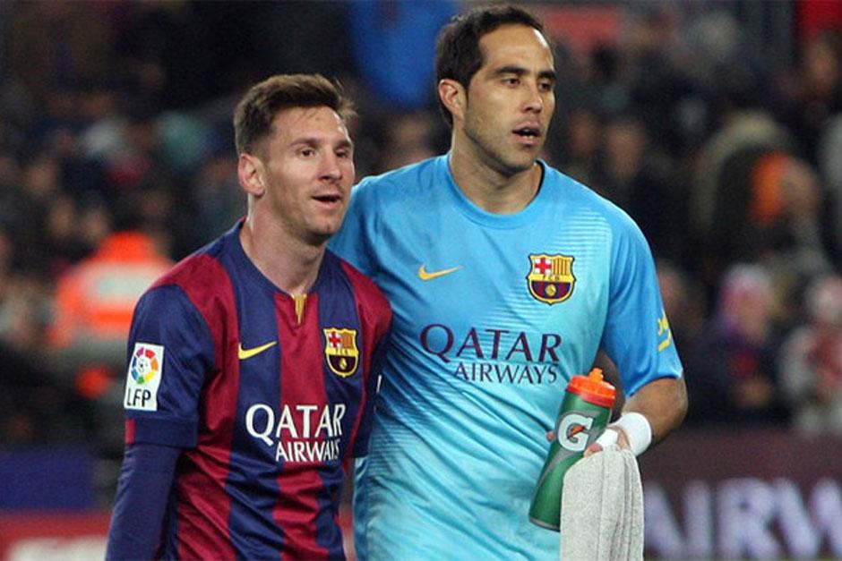 Bravo, Messi y Mascherano en una final de Copa América "azulgrana"