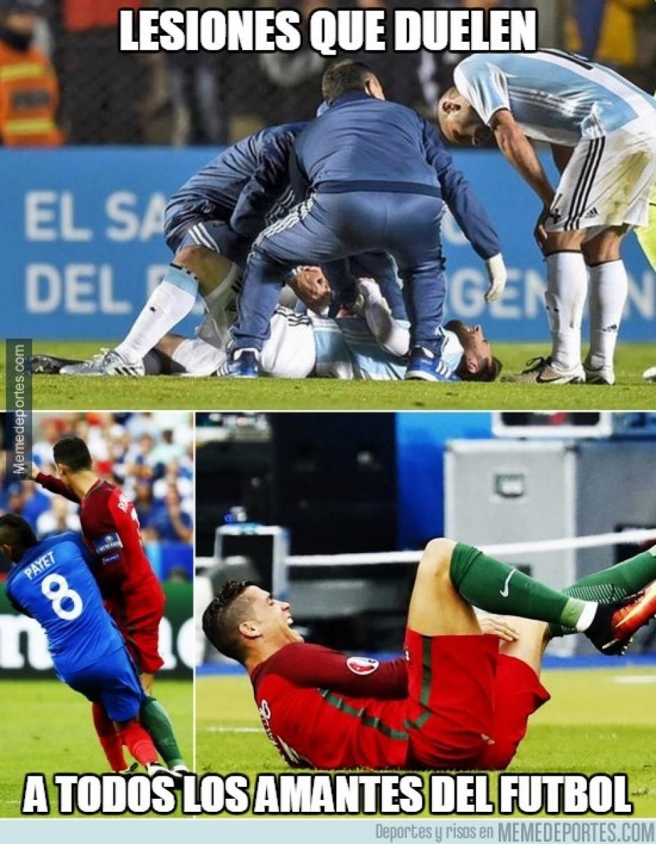 Los memes sobre la lesión de CR7 | Soy502