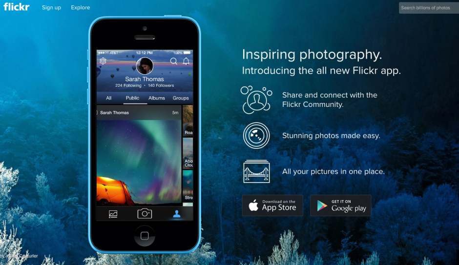 Flickr se actualiza para los dispositivos móviles