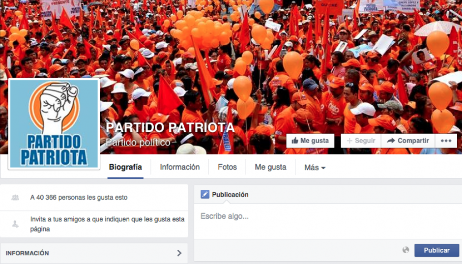 Partido Patriota toca fondo, venden sitio web por falta de pago