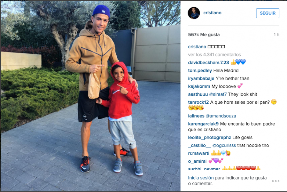 CR7 sube una foto a las redes y consigue 20 mil likes en un minuto
